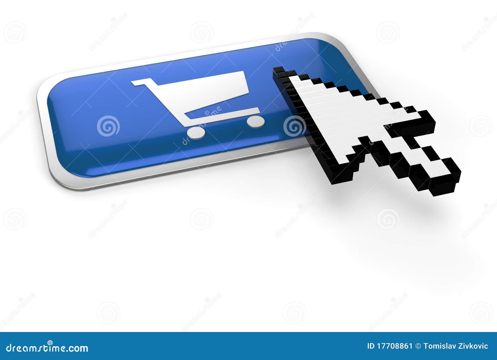 Pixelated mouse pointer on stock illustration. Illustration of pointer ...