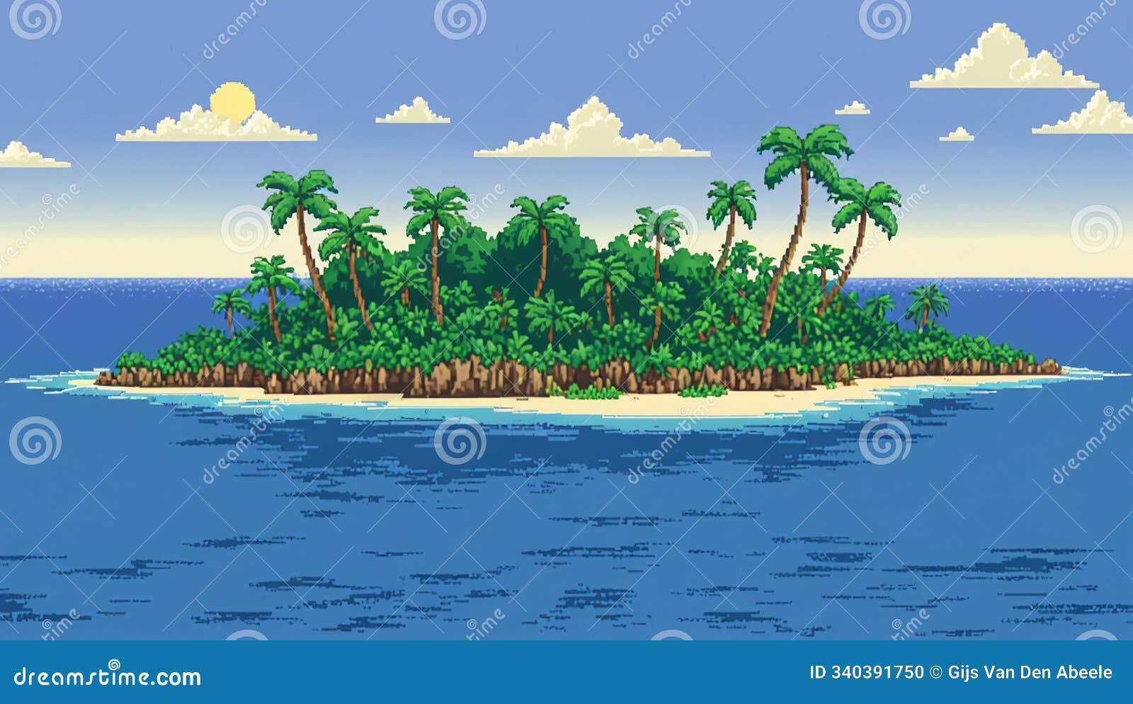 Pixelated Paradise A Retro Gaming Controller Reimagined In Vibrant ...