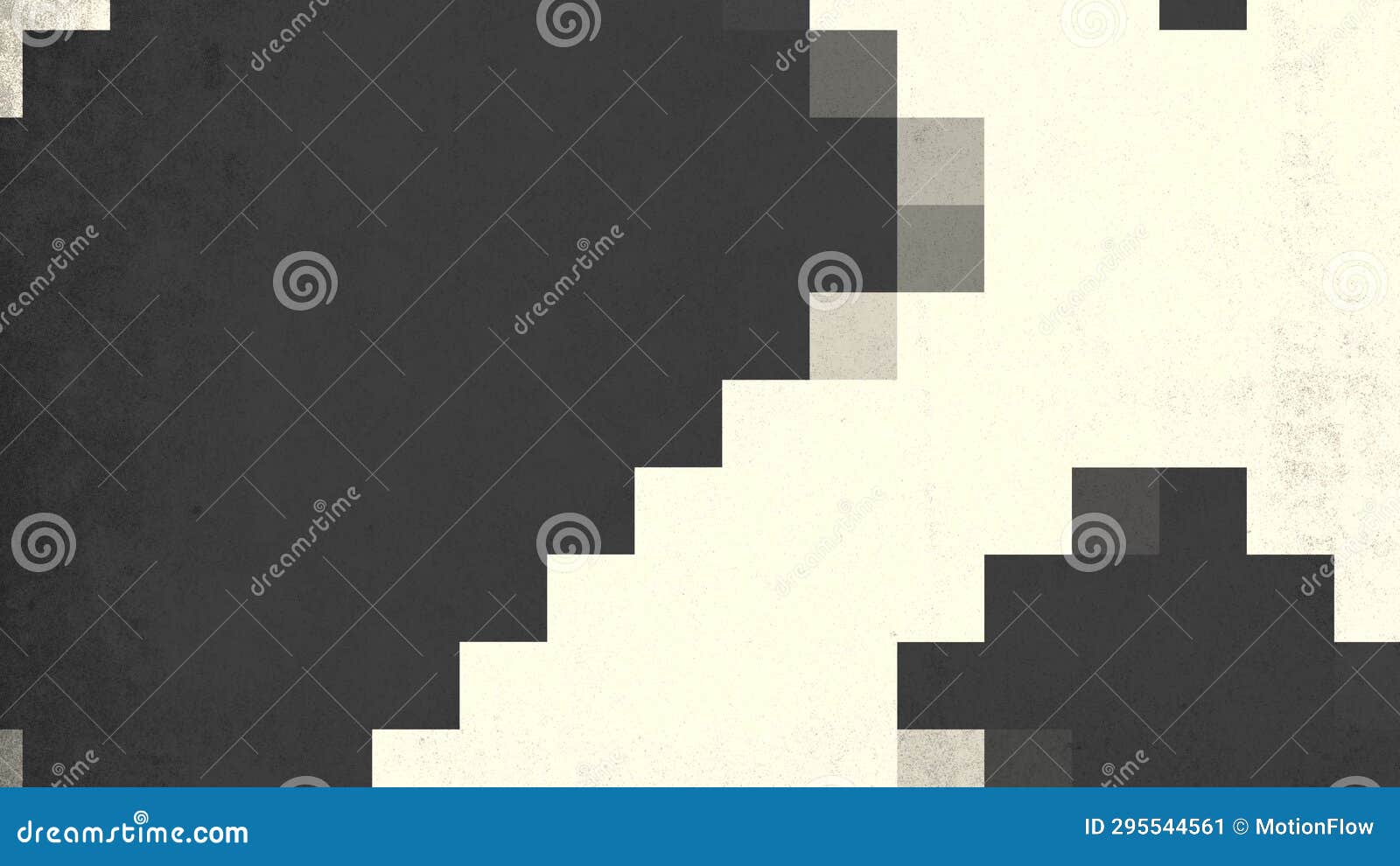 Pixelated Pattern Black and White Grid Pattern Stock Video - Video of ...