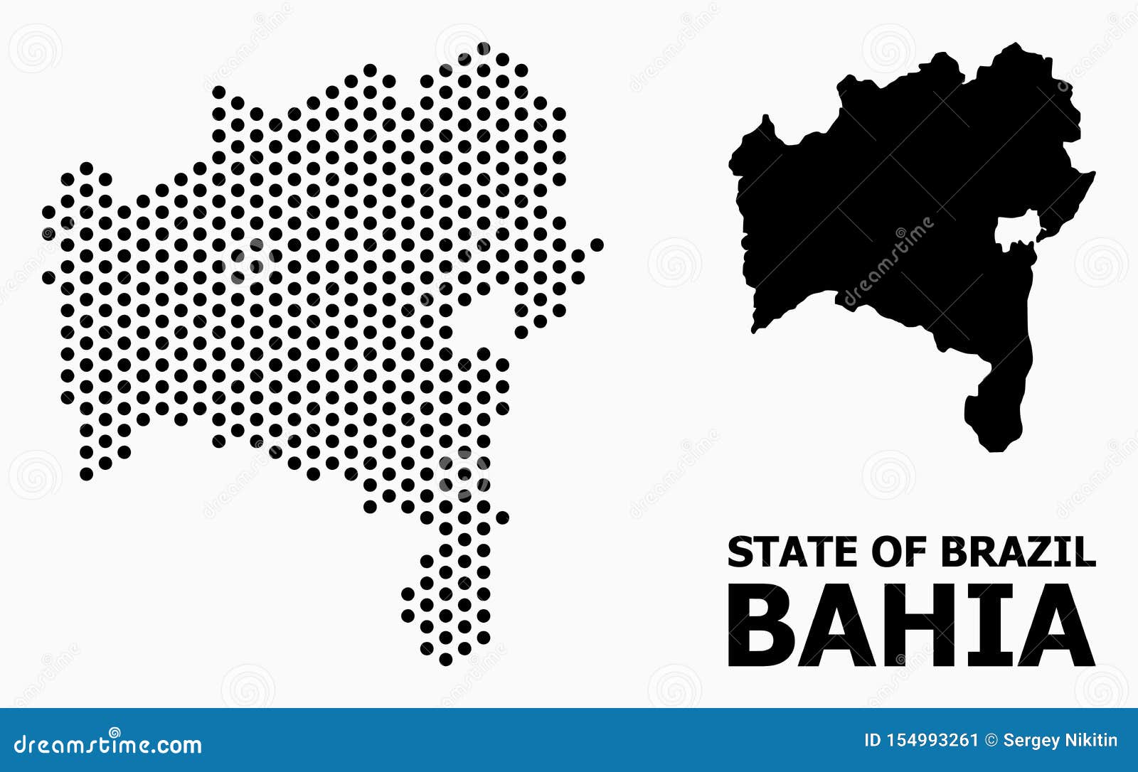 Bahia State Regions Map Royalty-Free Stock Photography | CartoonDealer ...