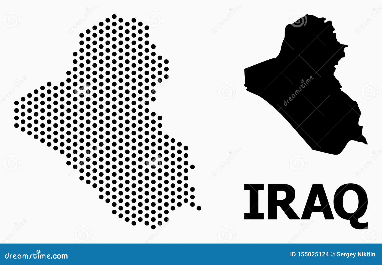 Pixelated Pattern Map of Iraq Stock Vector - Illustration of ...