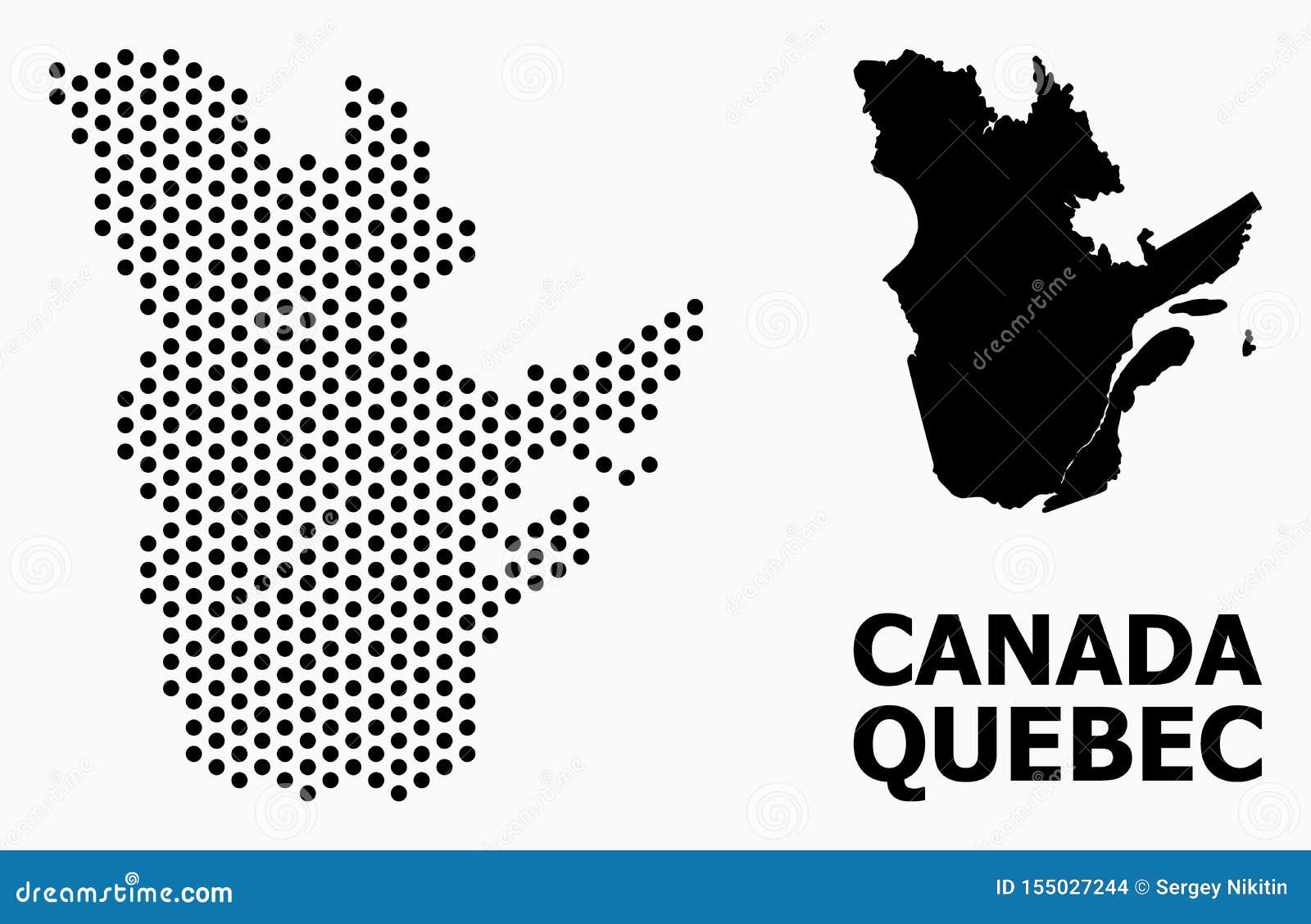 Pixelated Quebec Province Map Cartoon Vector | CartoonDealer.com #122651289