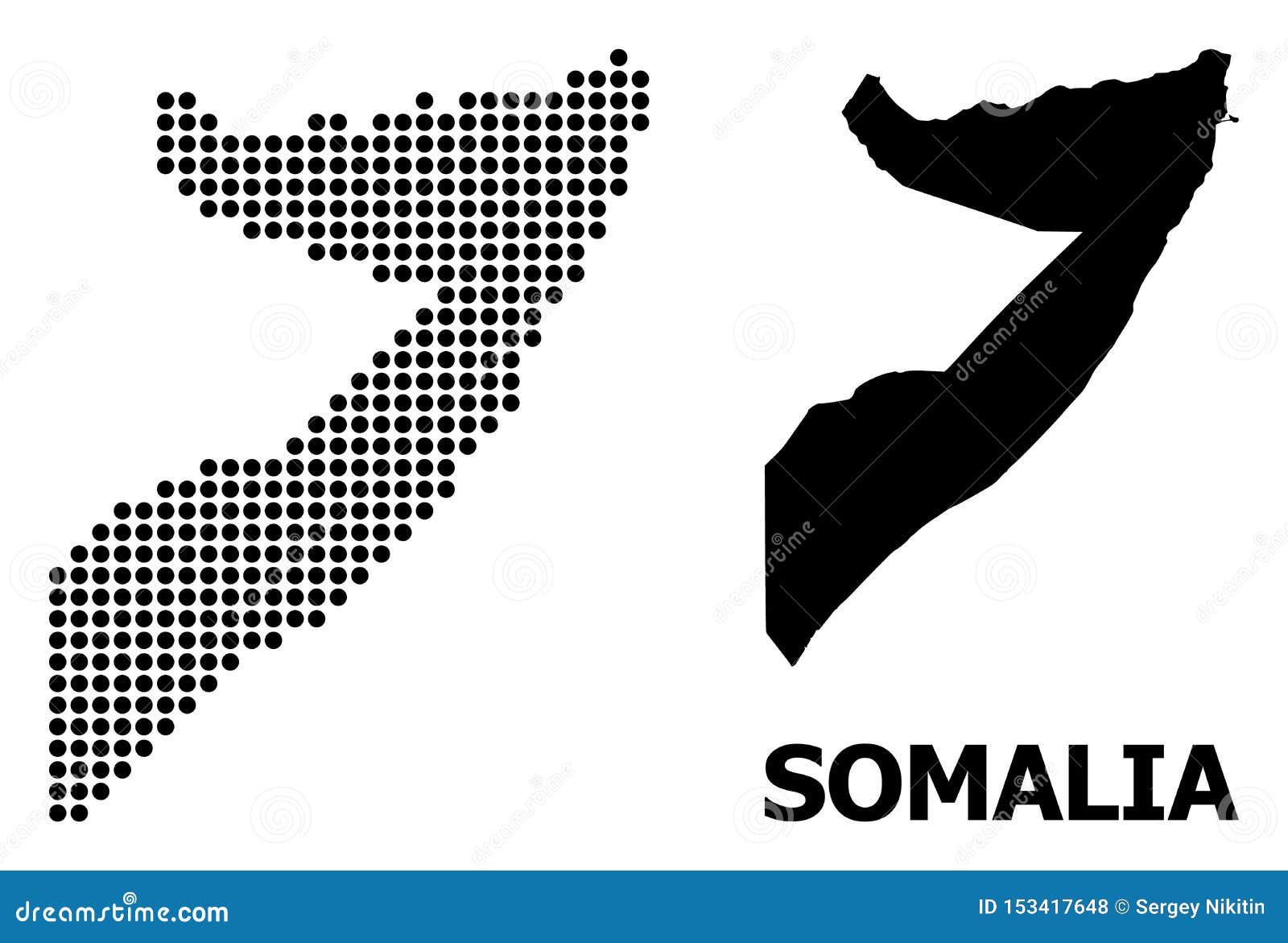 Pixelated Pattern Map of Somalia Stock Illustration - Illustration of ...