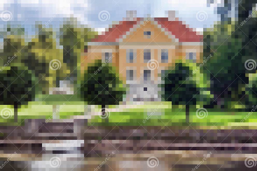 Pixelated Photo stock illustration. Illustration of resolution - 27517008