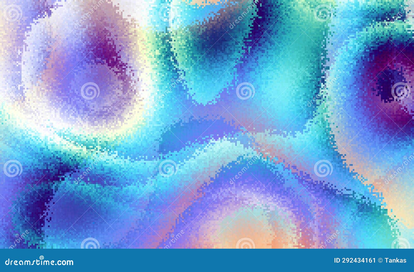 Pixelated Psychedelic Background. Moire Overlapping Effect. Vector ...