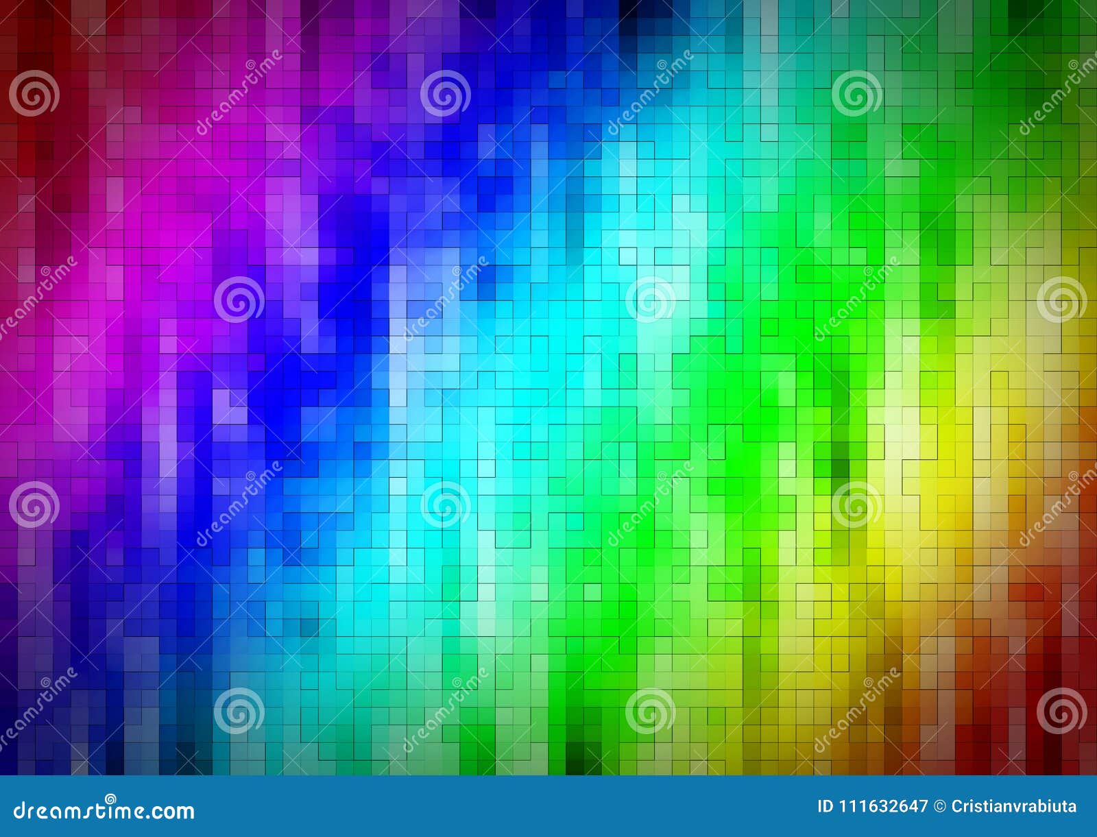 Pixelated Rainbow Background Stock Illustration - Illustration of ...