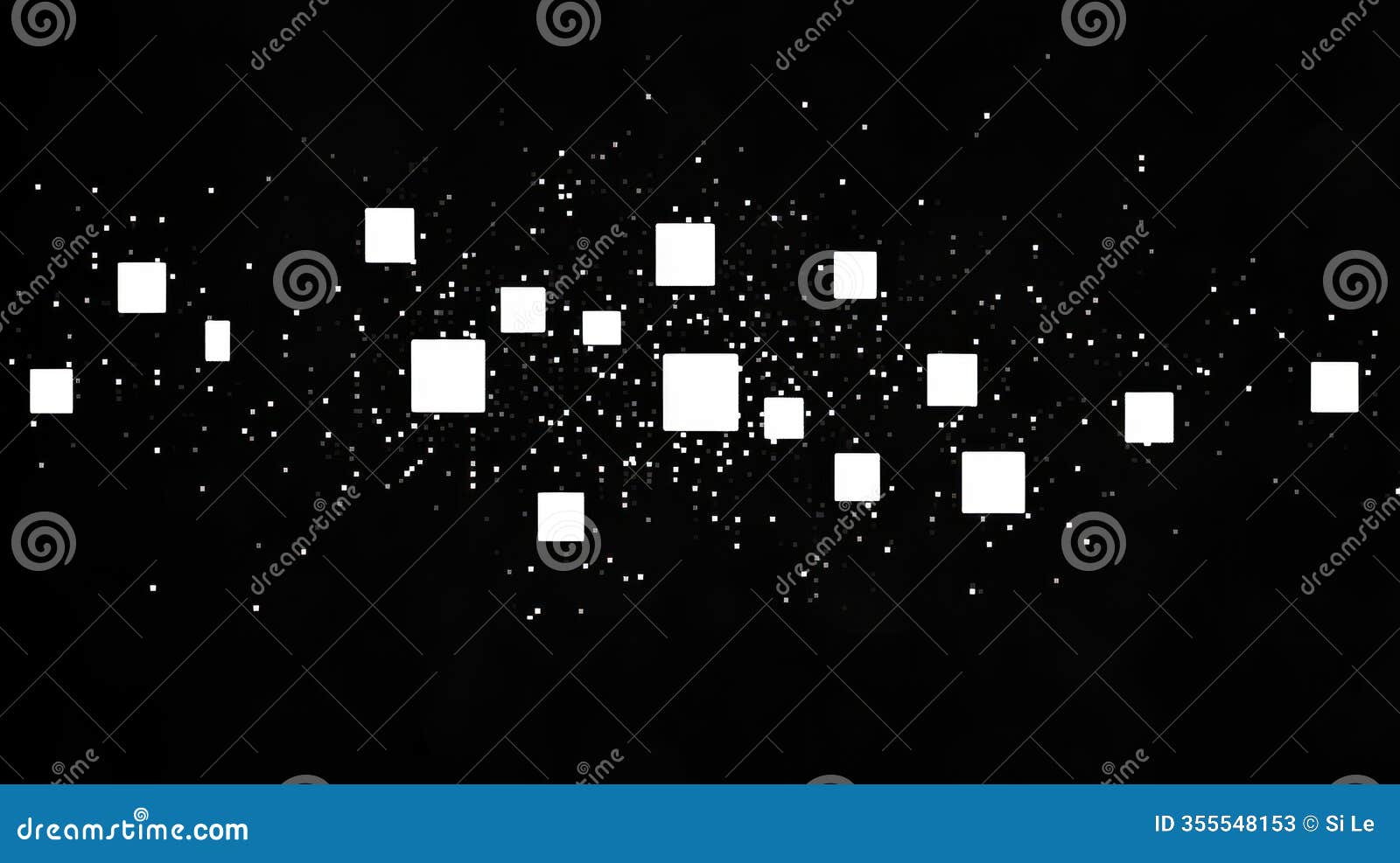 Pixelated Retro Black and White Static Background - Seamless Looping ...