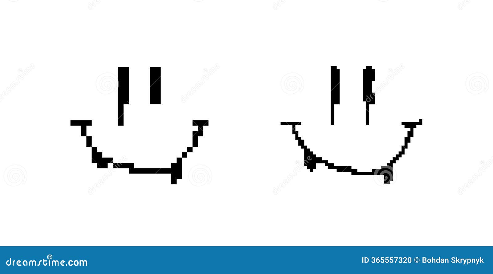 Pixelated Smiley Face Emoticon In 3D Rendering On Purple Background ...