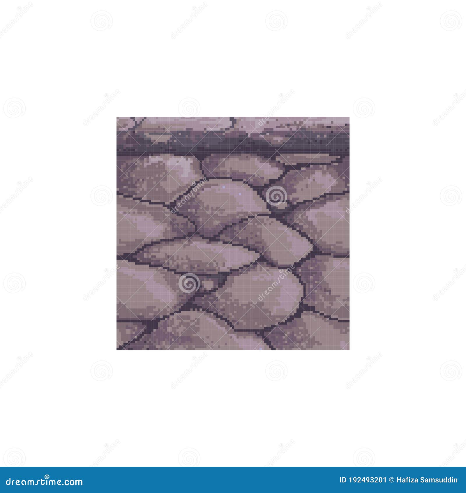 Pixelated Stone Platform. Vector Illustration Decorative Design Stock ...