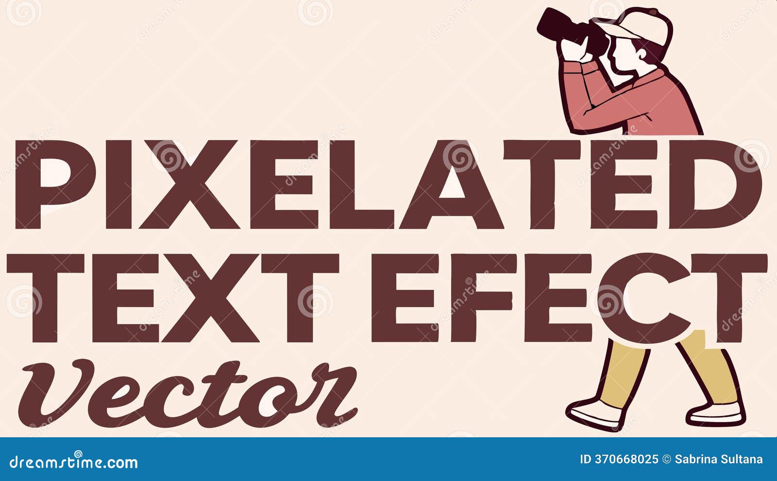 Pixelated Text Smart Therm Image With A Pixelated Ascii Art Effe Stock ...