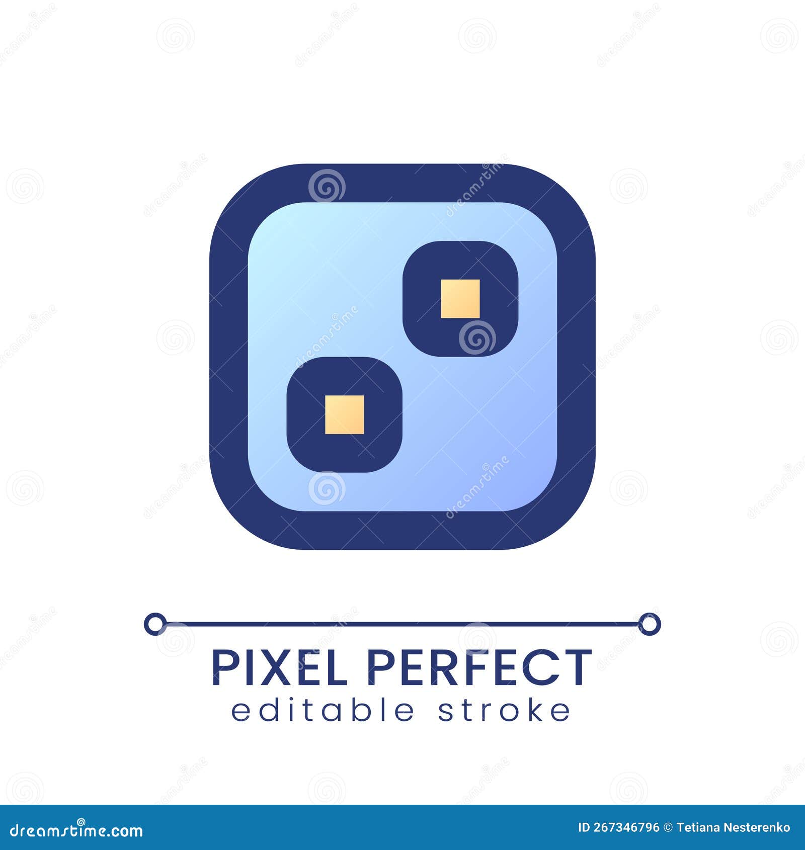 Pixelated Transition Effect Linear Ui Icon Vector Illustration ...