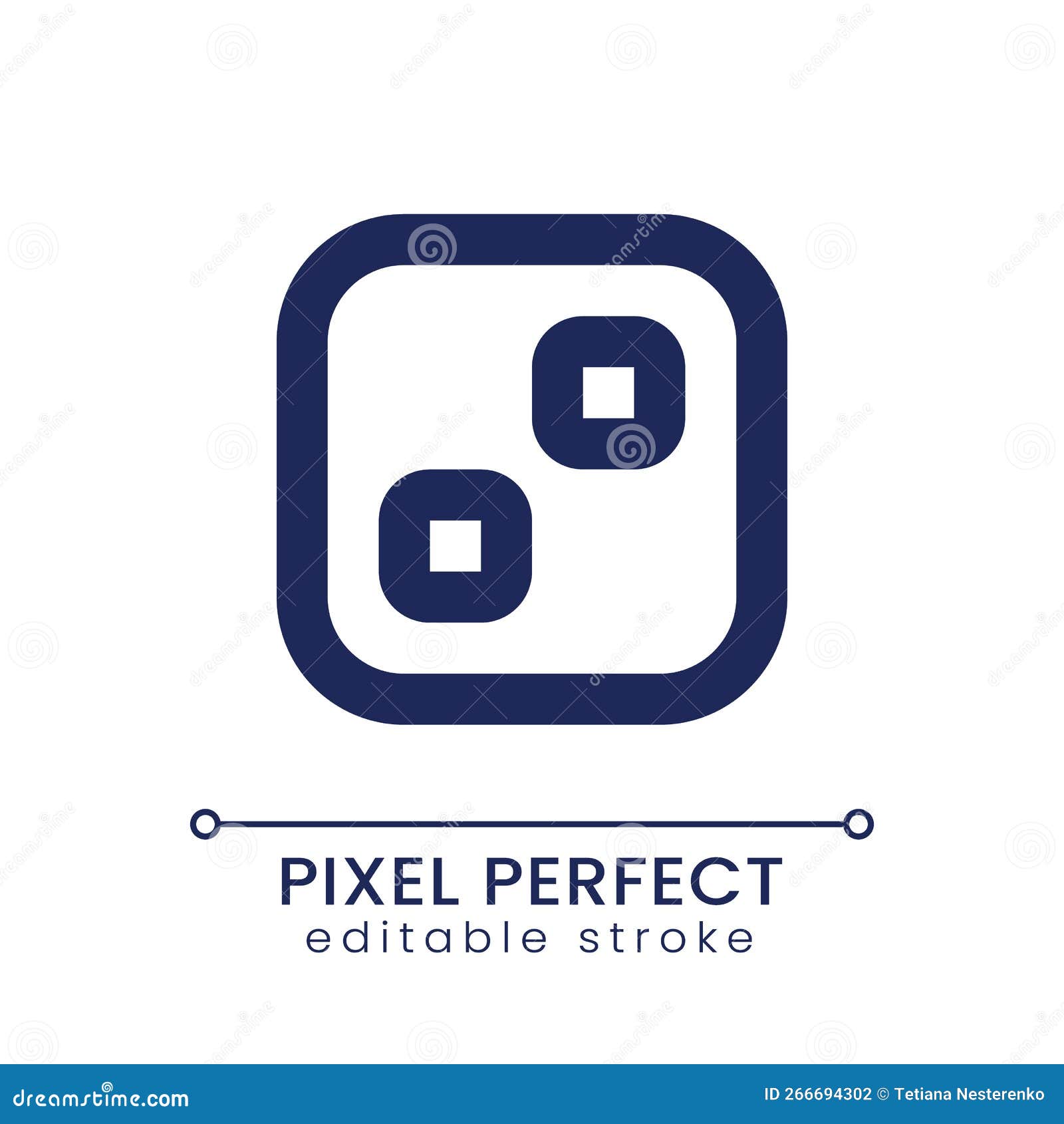 Pixelated Transition Effect Linear Ui Icon Vector Illustration ...