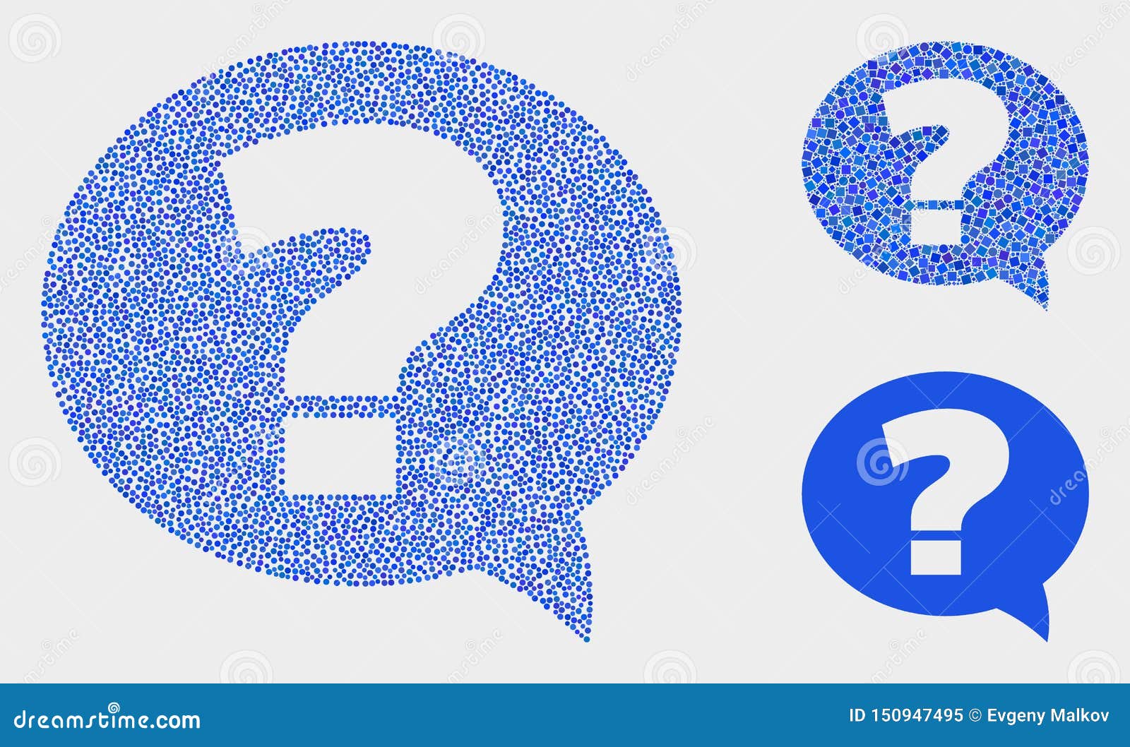 Pixelated Vector Question Icons Stock Vector - Illustration of ...