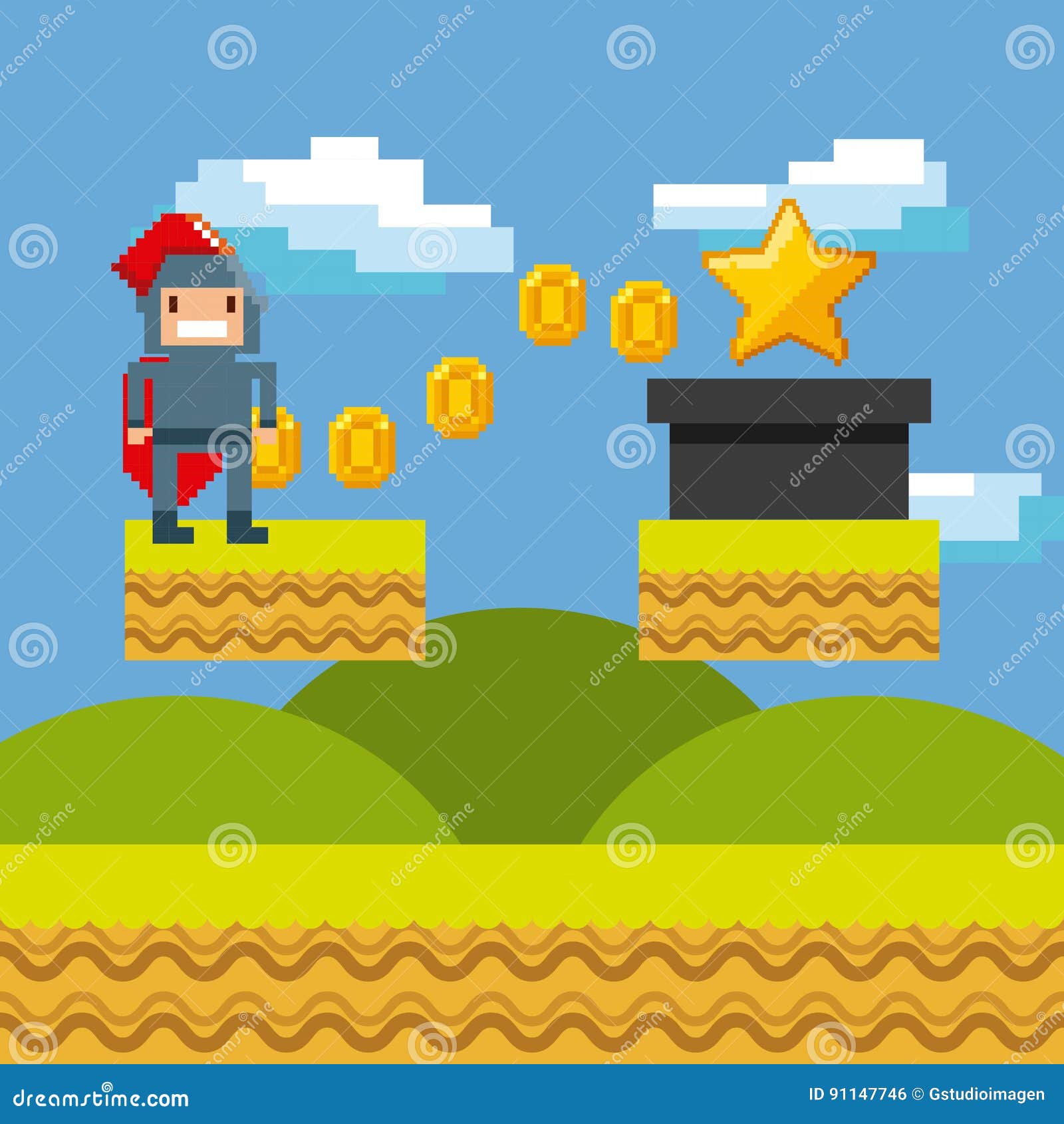 Pixelated Video Game Icons Cartoon Vector | CartoonDealer.com #91147973