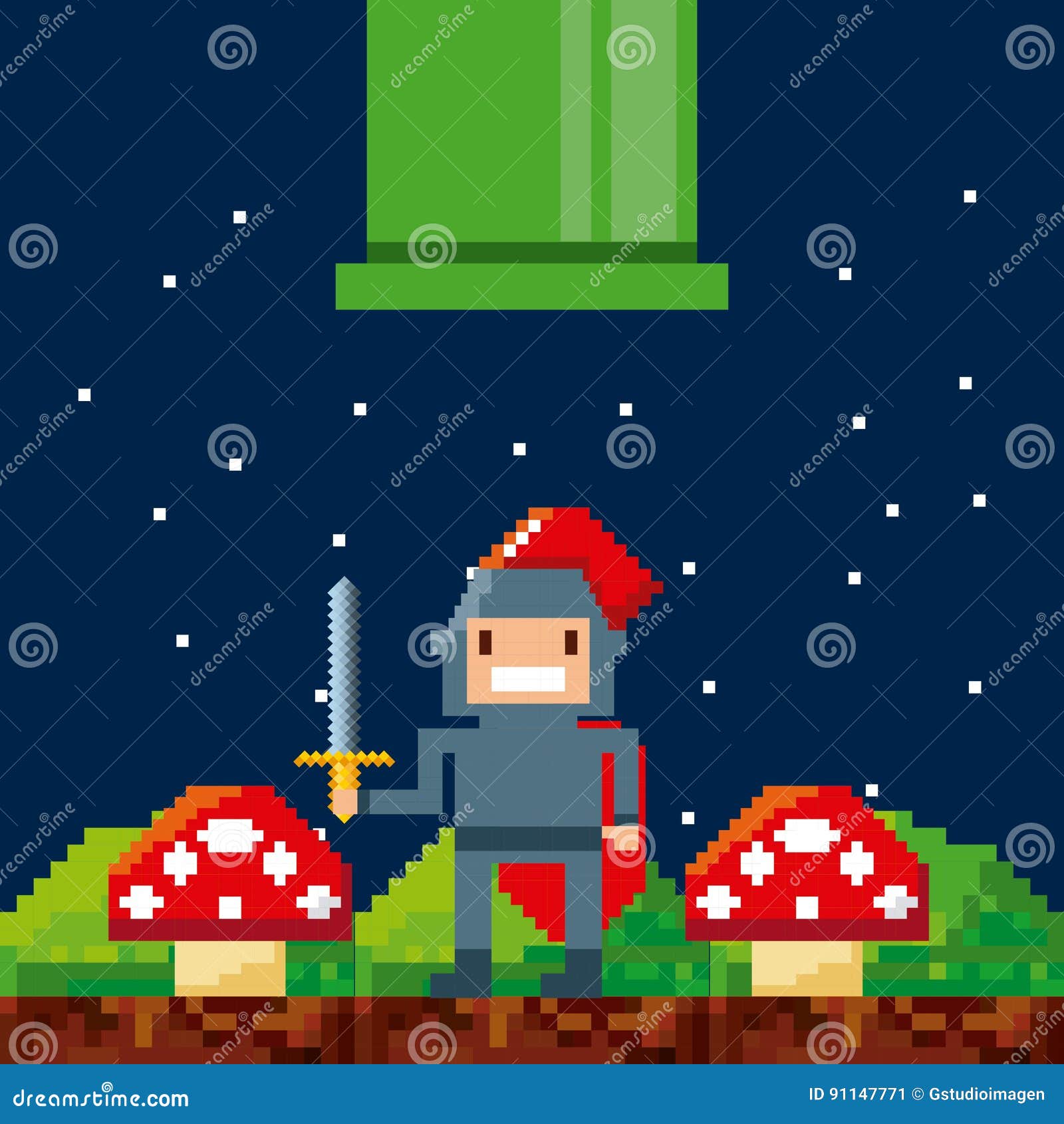 Pixelated Video Game Icons Cartoon Vector | CartoonDealer.com #91148079