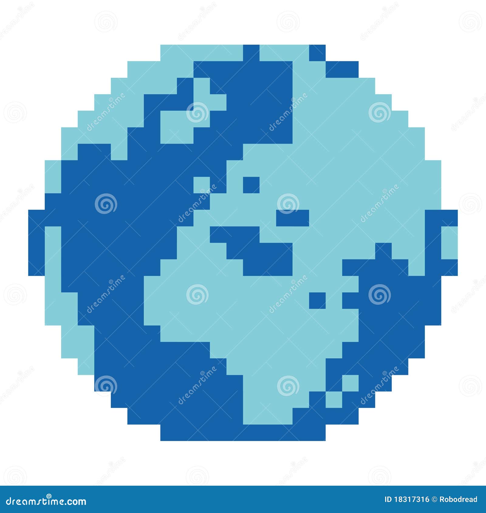 Pixelated World Map In Vector Format | CartoonDealer.com #9952267