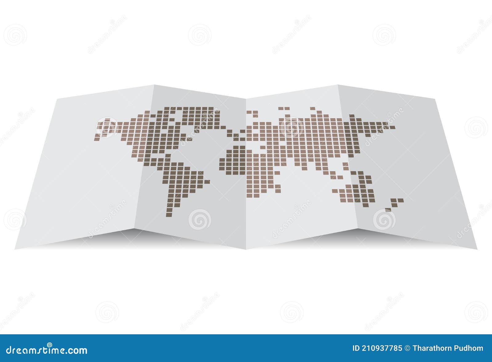 Pixelated World Map In Vector Format | CartoonDealer.com #9952267