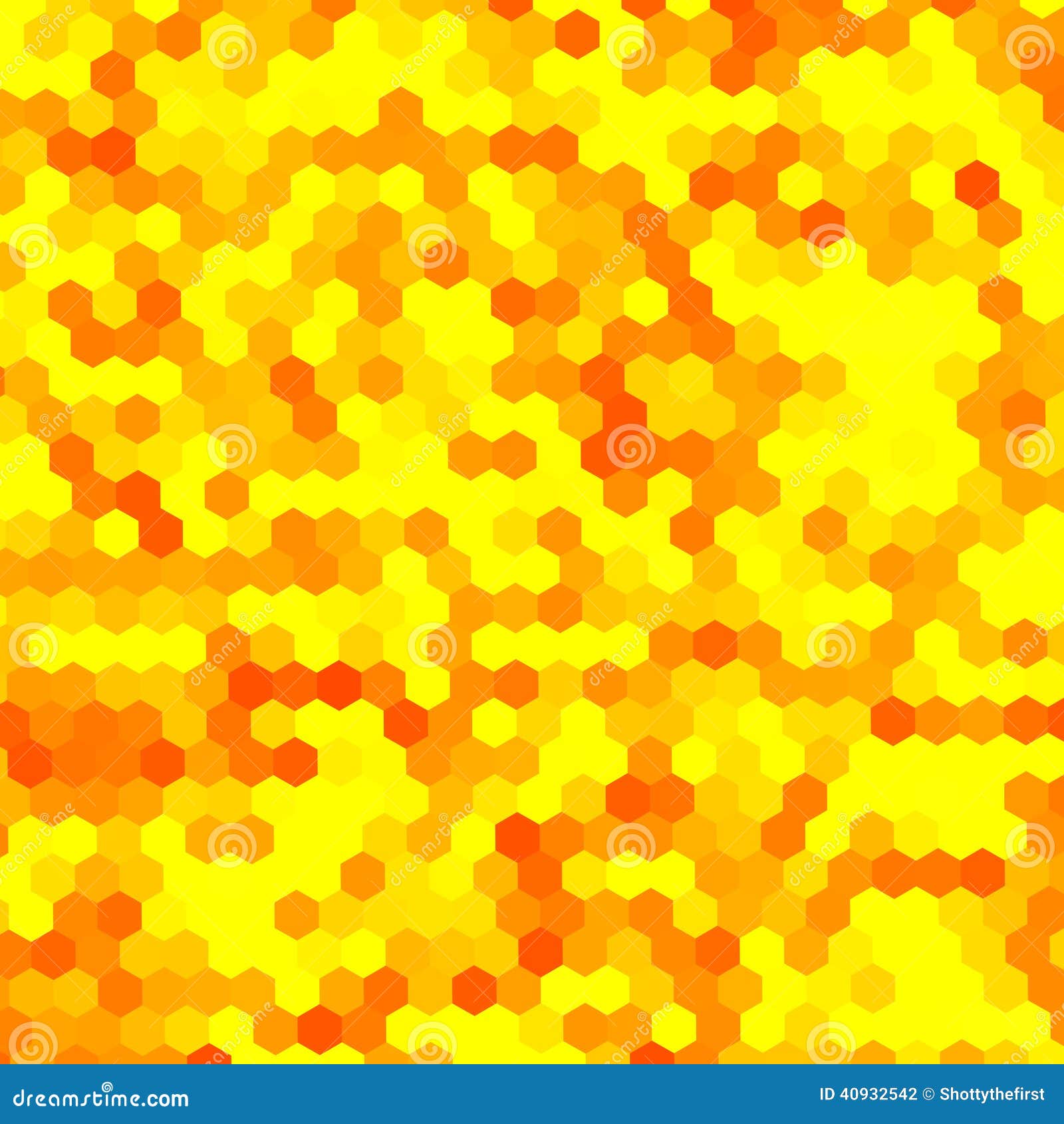 Pixeles Amarillos Del Hexágono Stock de ilustración - Ilustración de ...