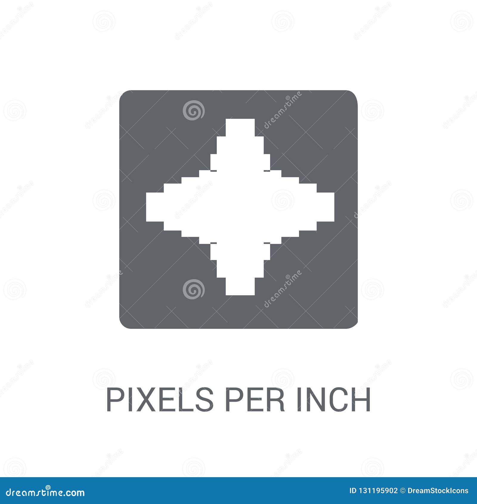 Pixeles Por Icono De La Pulgada Ilustración del Vector - Ilustración de ...