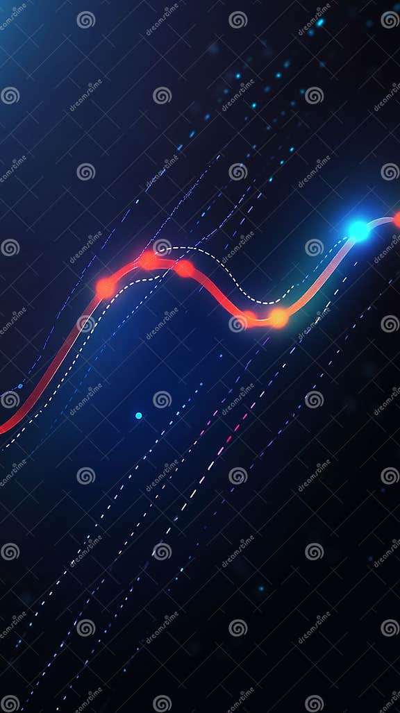 Pixelized Graph Showing Projected Retirement Savings Growth Over Time ...