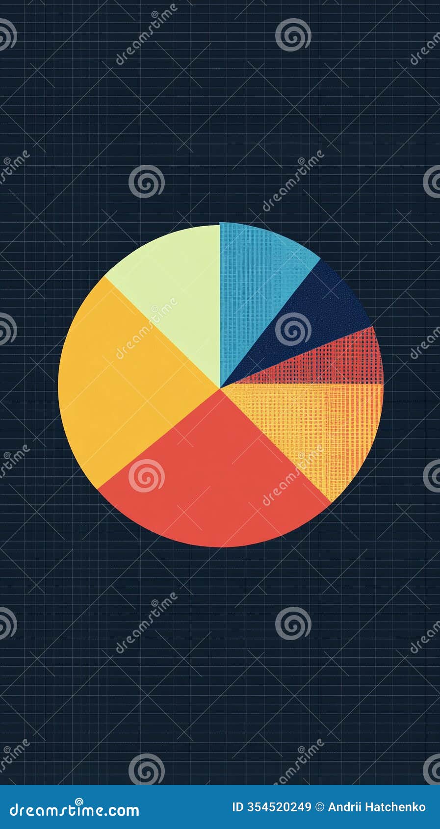 Pixelized Pie Chart Breaking Down Personal Monthly Budget Categories ...