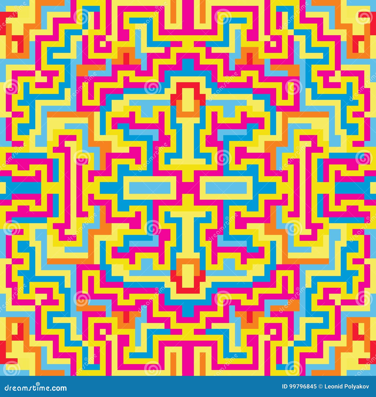 Pixels Abstract Geometric Background Vector Illustration Stock Vector ...