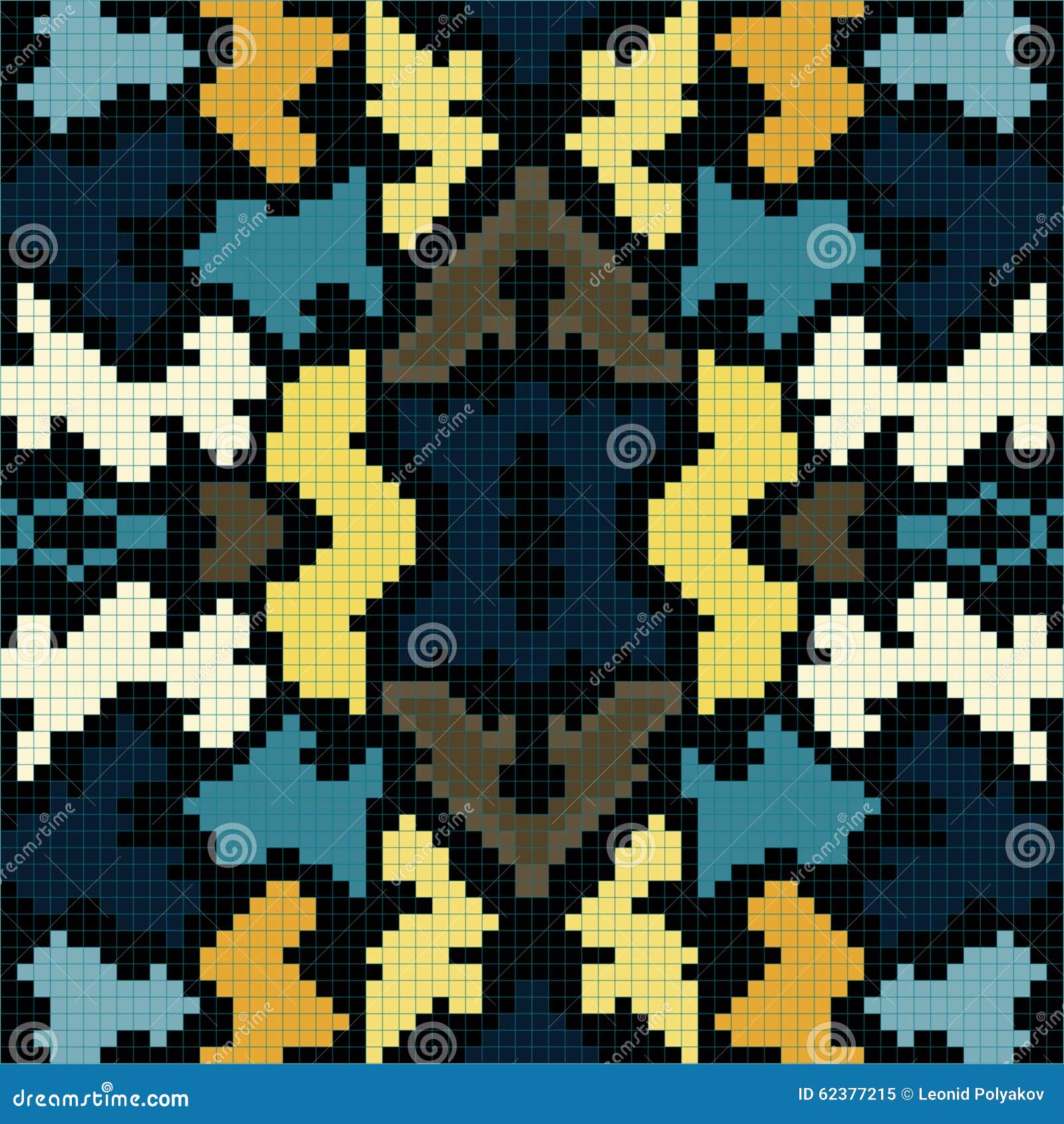 Pixels Beautiful Abstract Geometric Seamless Pattern Vector ...