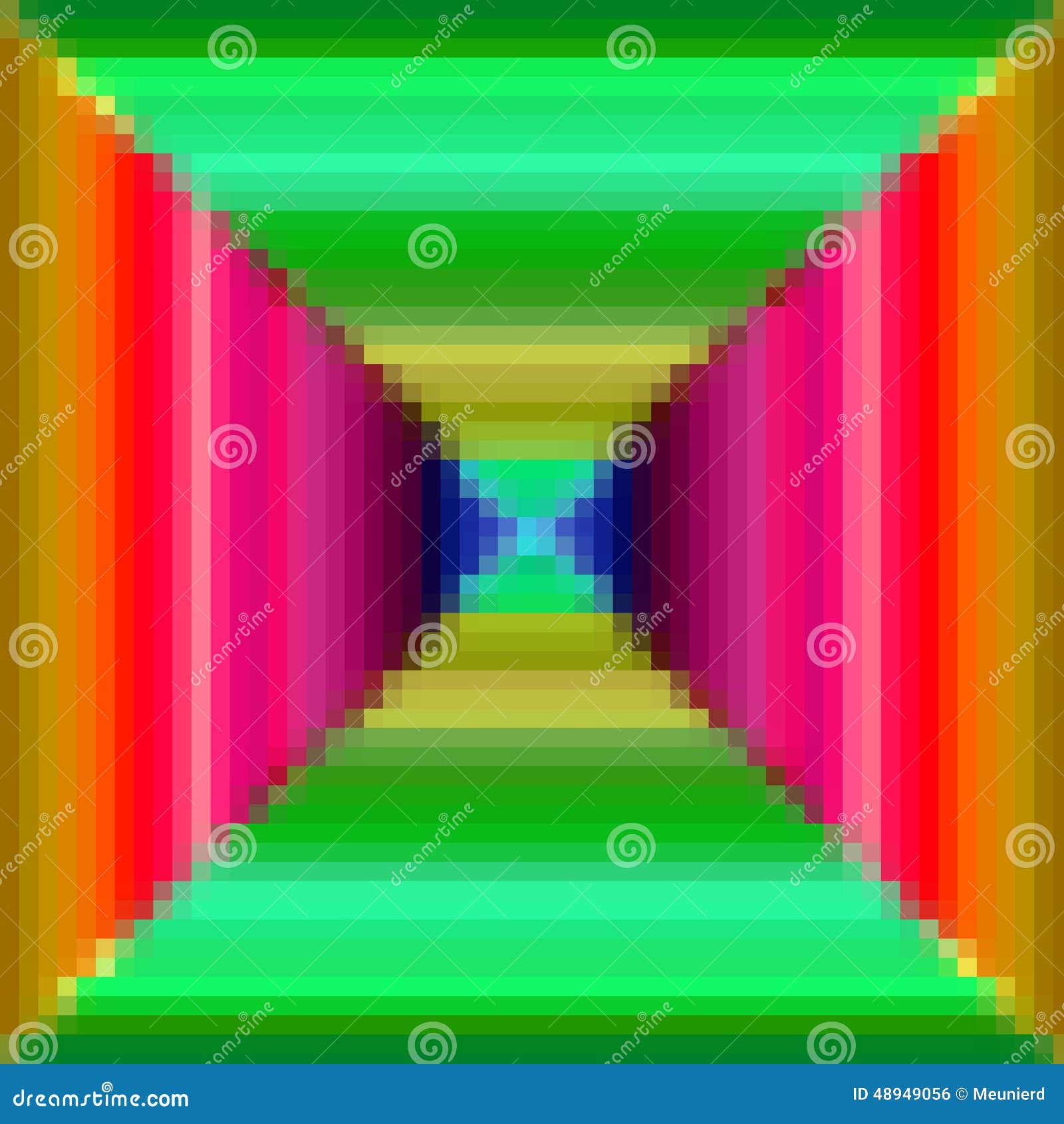 Pixels Colorful Squares Pattern Stock Illustration - Illustration of ...