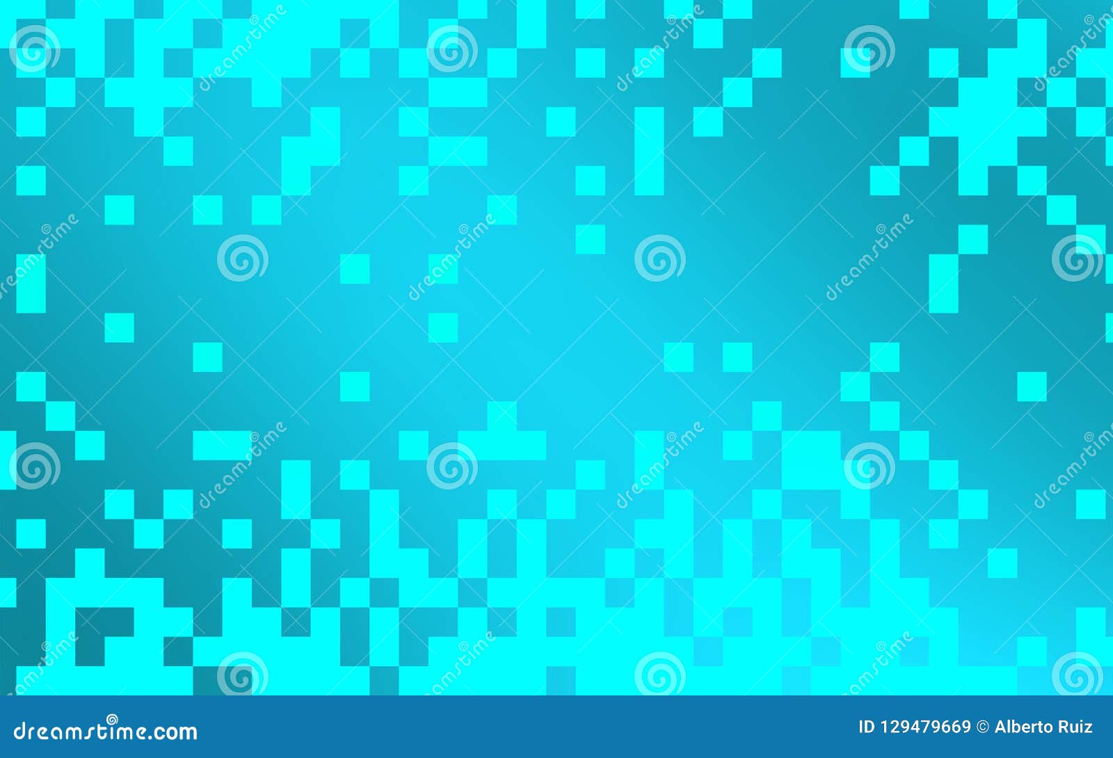 Pixels Covering Blue Bright Background Blue Pixels Stock Illustration ...