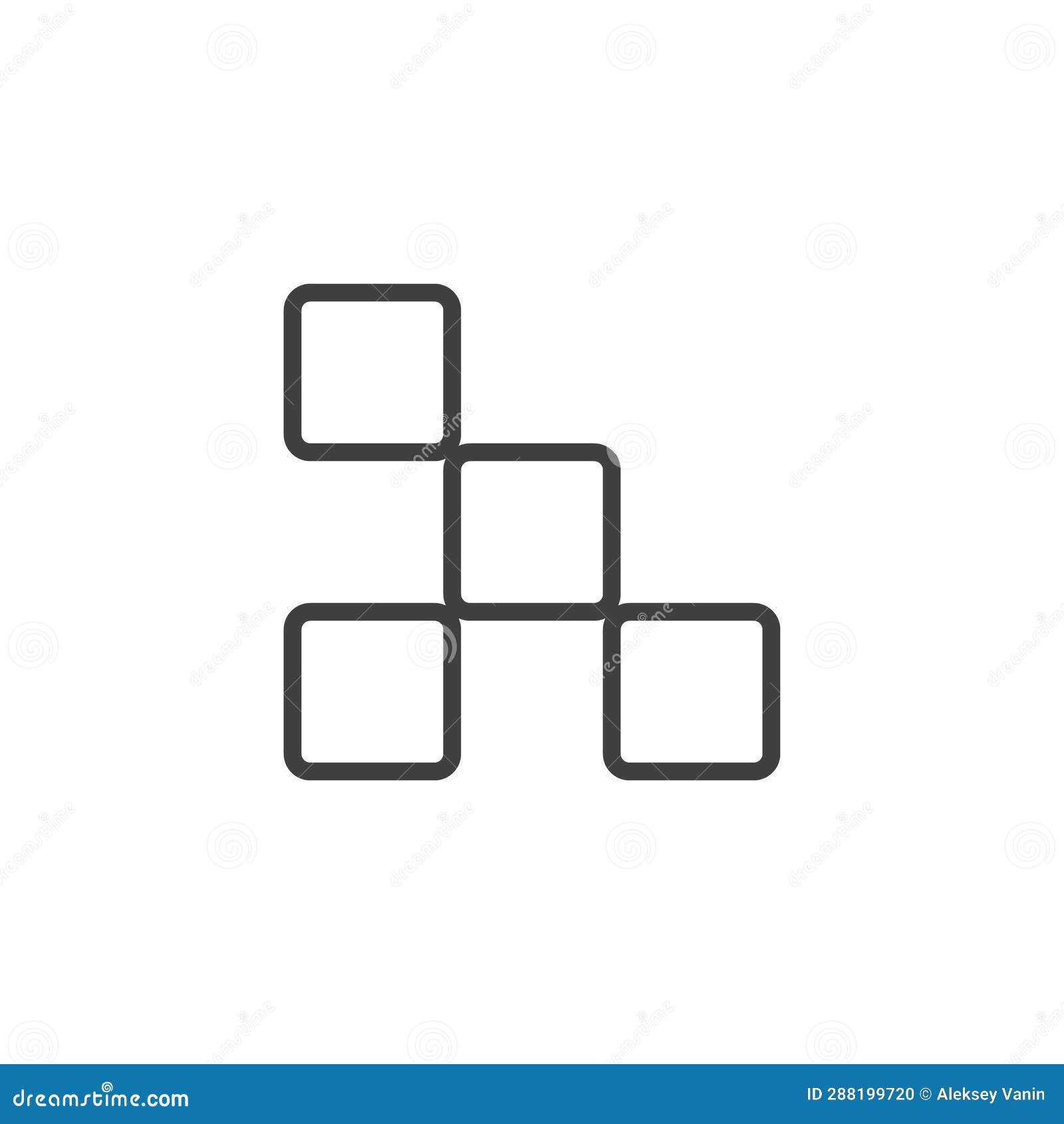 Pixels line icon stock illustration. Illustration of line - 288199720