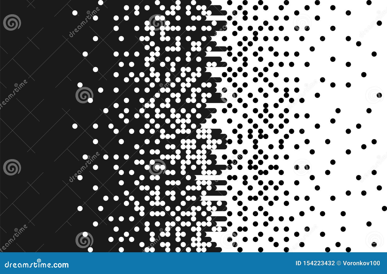 The Pixels are Randomly Scattered, Dispersed, Round, Rounded. Vector ...