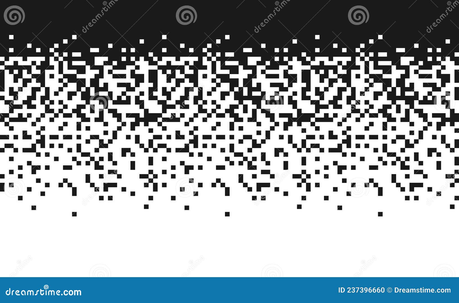 Pixel Gradient Speed Seamless Pattern. Black and White Abstract ...