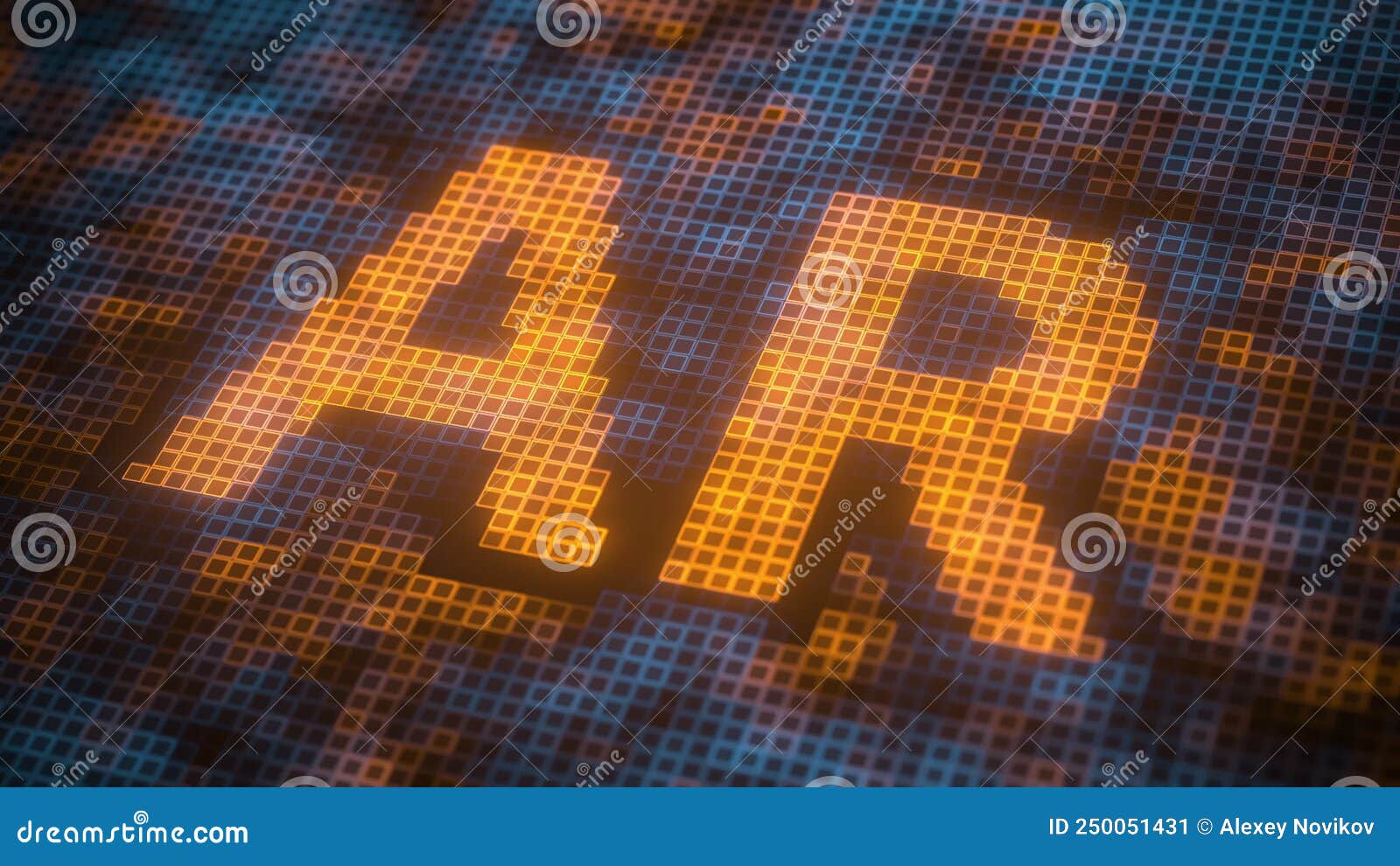 Pixels on the Screen Compose AR Text. 3D Animation Stock Video - Video ...