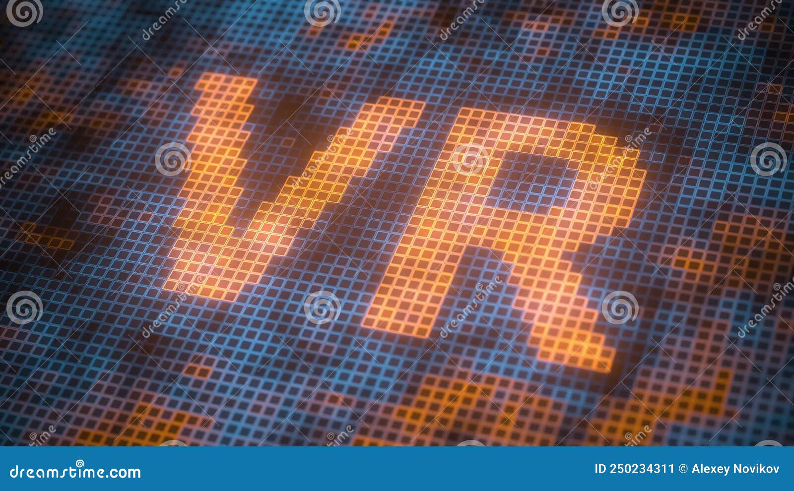 Pixels on the Screen Compose VR Text. 3D Animation Stock Video - Video ...