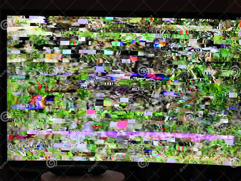 Pixels Tv Television Program Screen Pixelation Pixelated Signal Weak ...