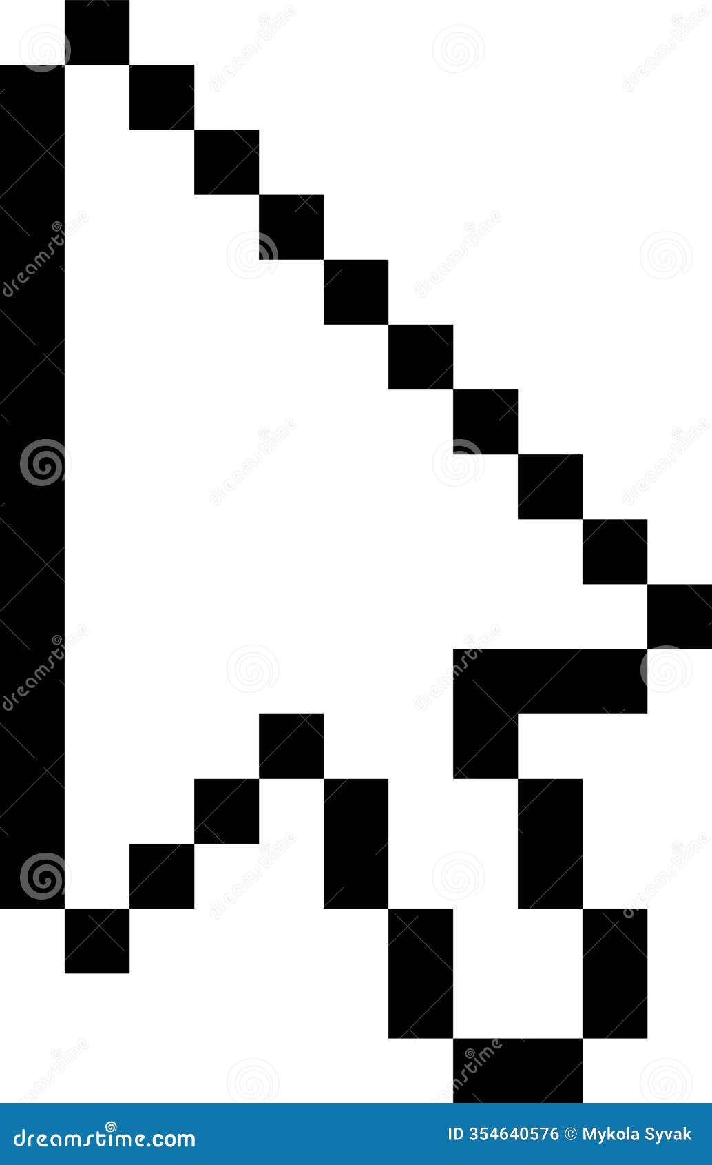 Pixels Y2K Cursor Sticker stock illustration. Illustration of message ...