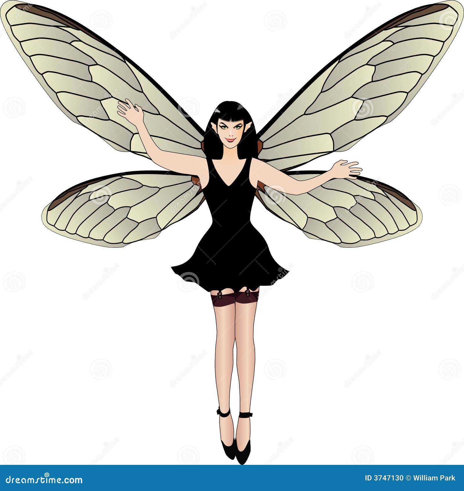 Pixie stock illustration. Illustration of hair, wings - 3747130