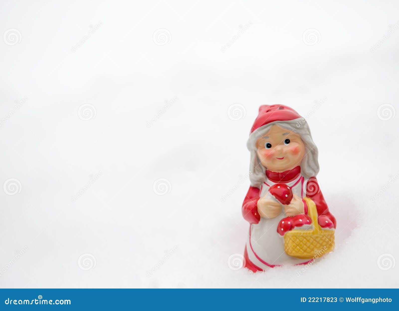 Pixie in the snow stock image. Image of helper, holidays - 22217823