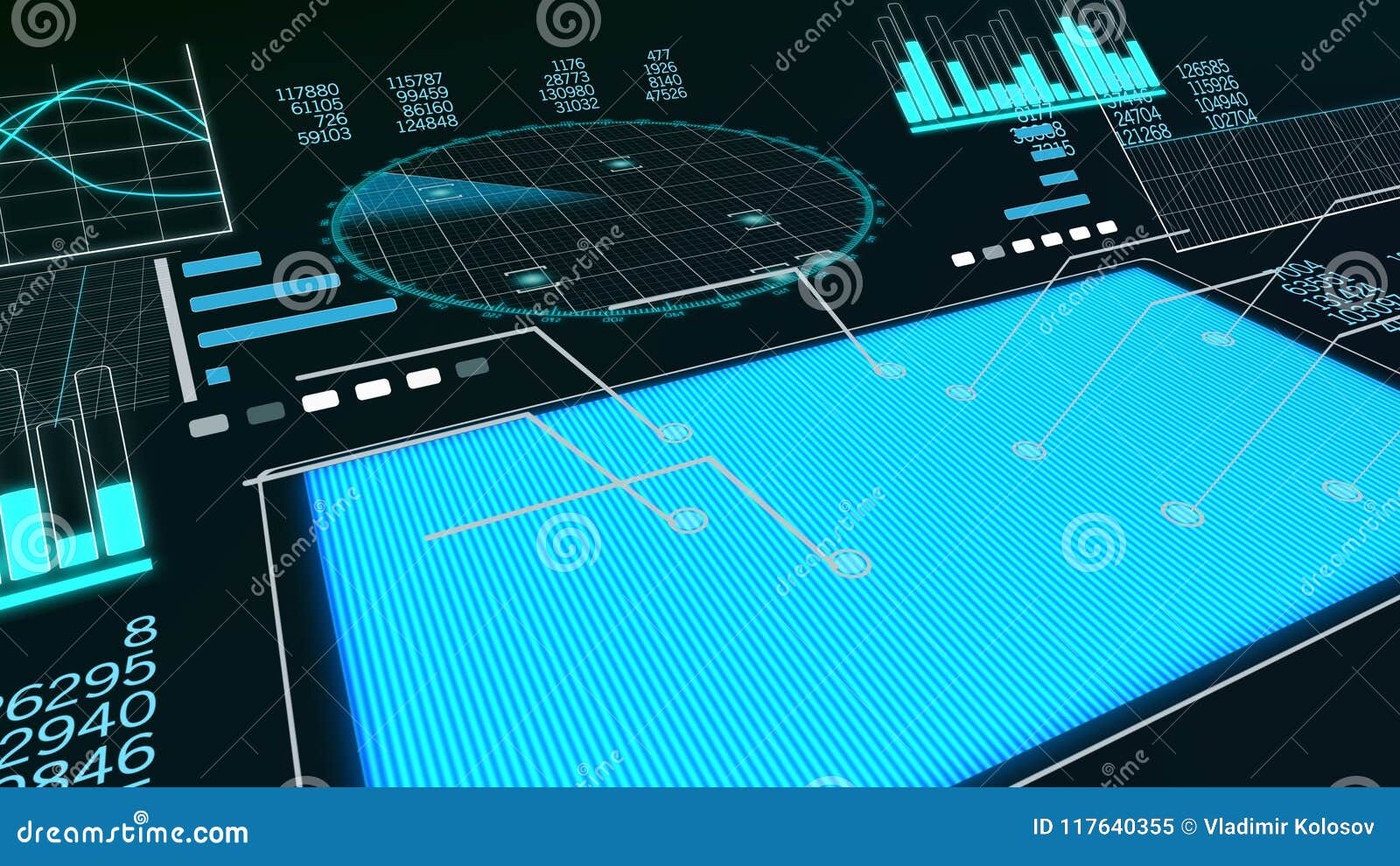 Pixilatedscanner Van Scheef Gezette Vliegtuigen Stock Illustratie ...