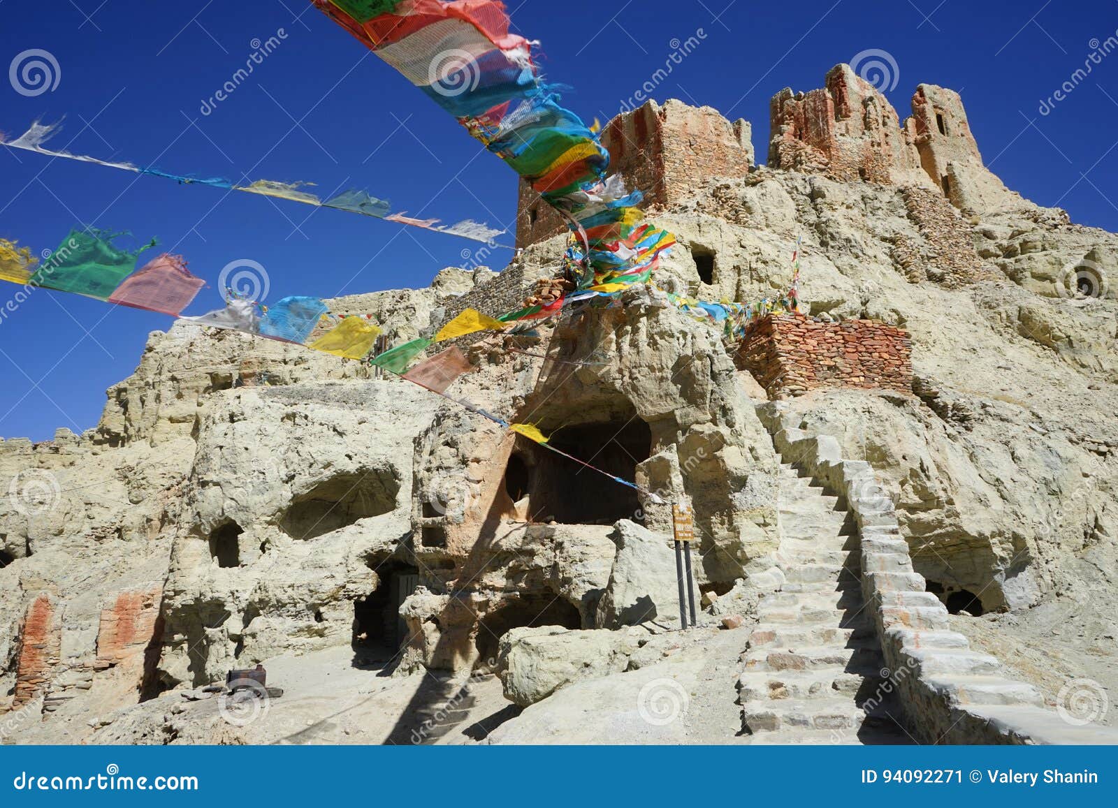 Piyang Caves stock image. Image of building, ruins, tibet - 94092271