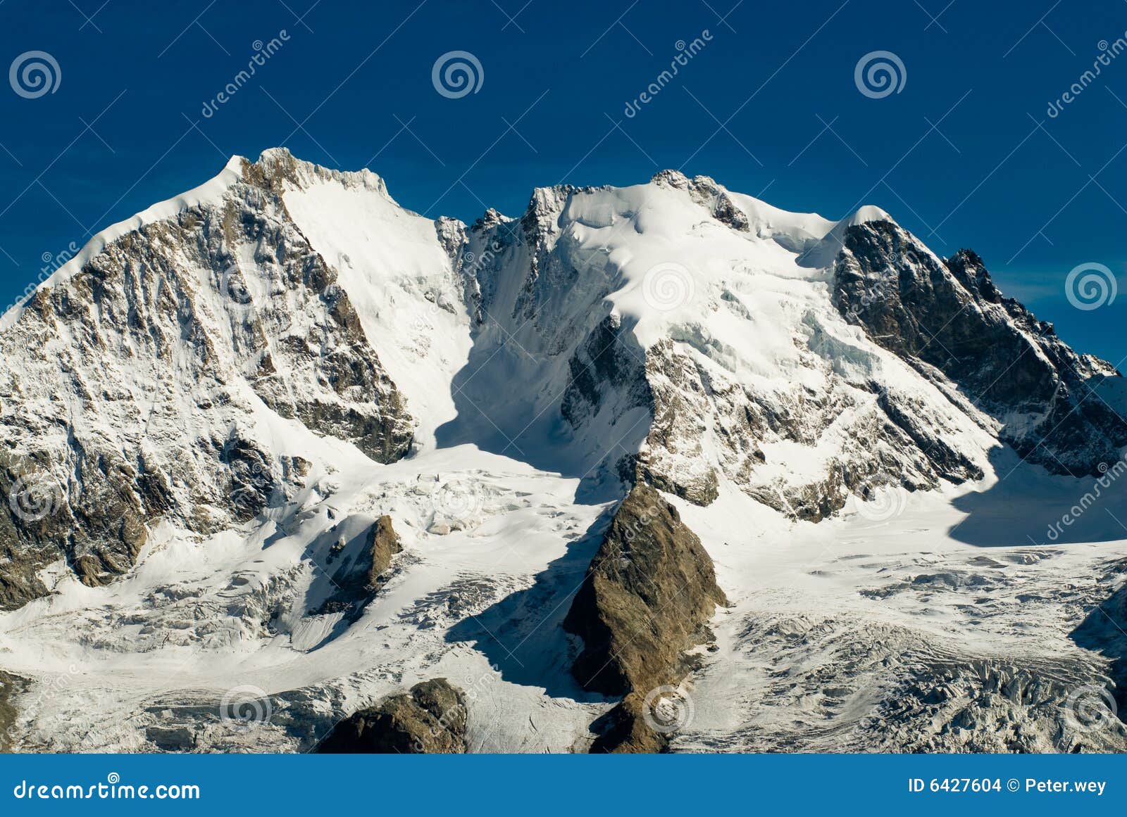 Piz Bernina stock photo. Image of nature, view, summer - 6427604
