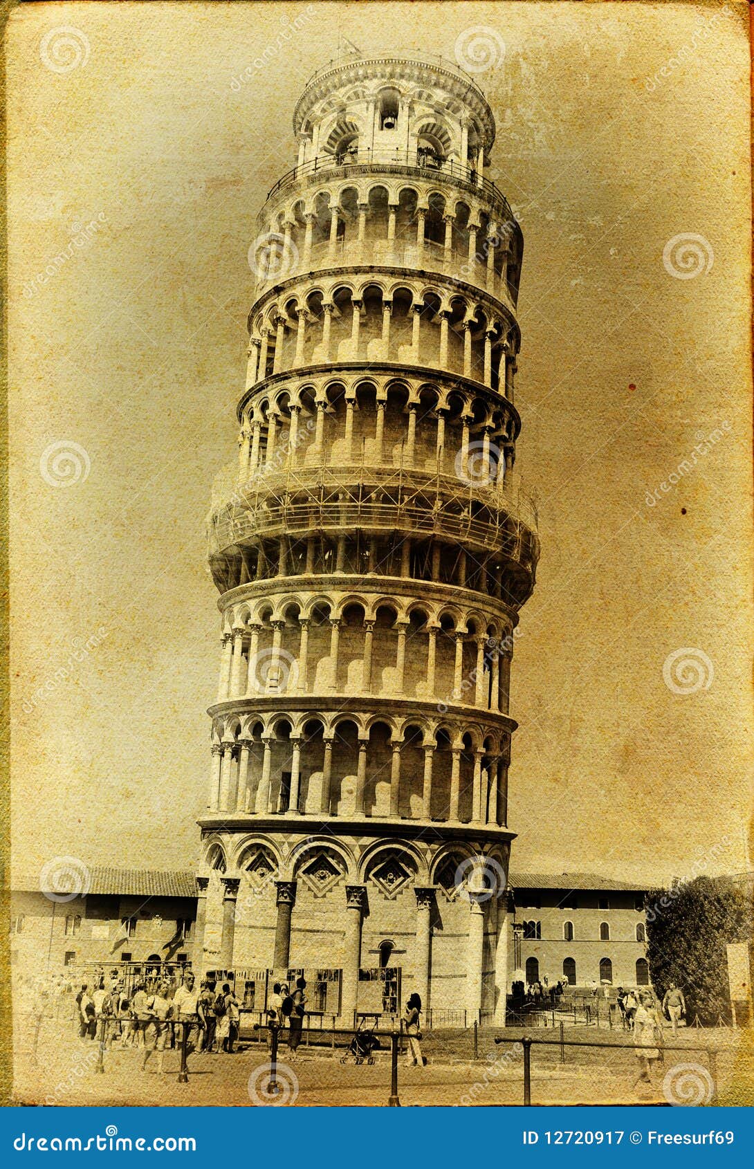 Piza tower stock image. Image of monument, grey, building - 12720917