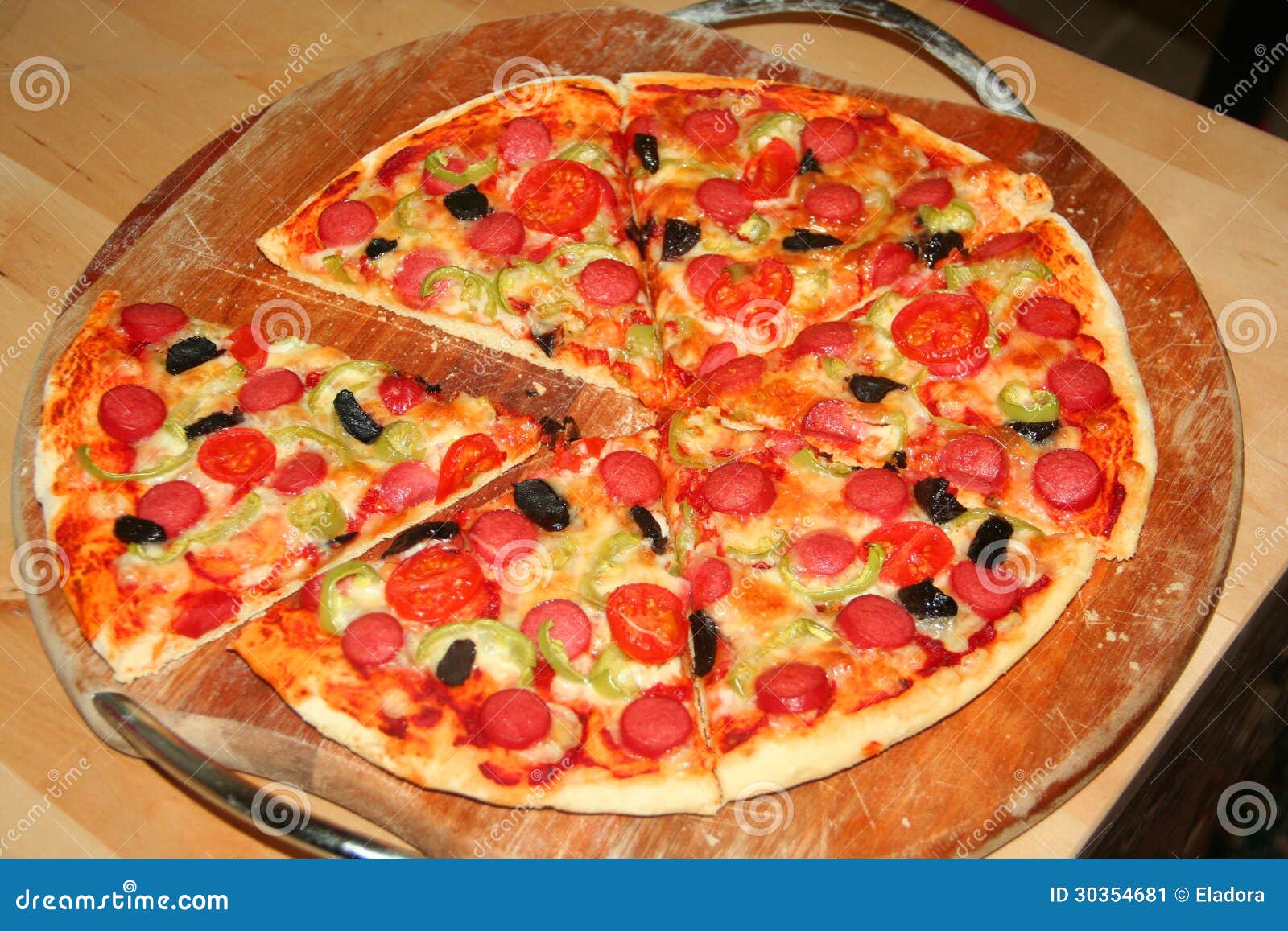 Pizaa imagen de archivo. Imagen de margarita, punta, toma - 30354681