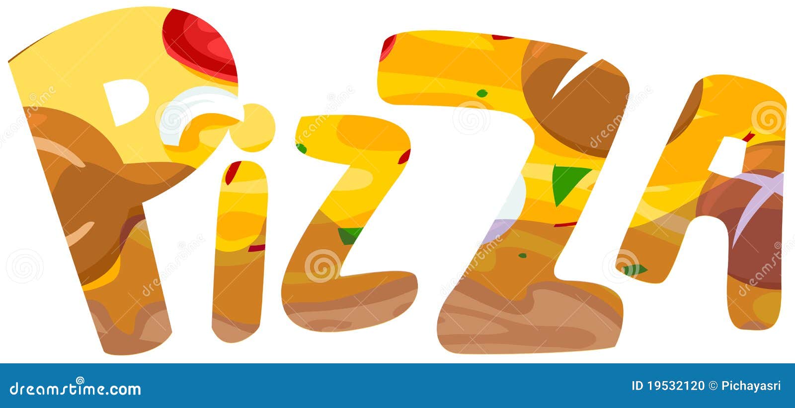 Pizza stock vector. Illustration of bake, graphic, icon - 19532120