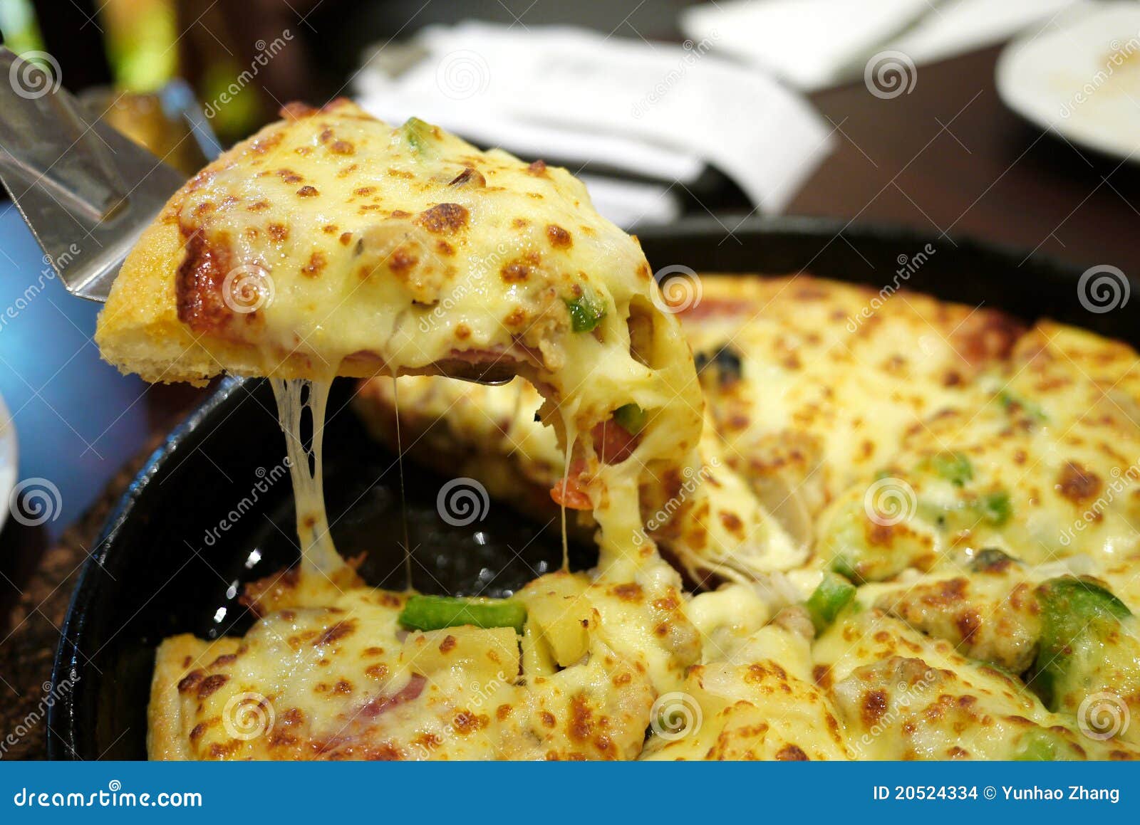 Pizza stock photo. Image of meat, pepper, european, style - 20524334