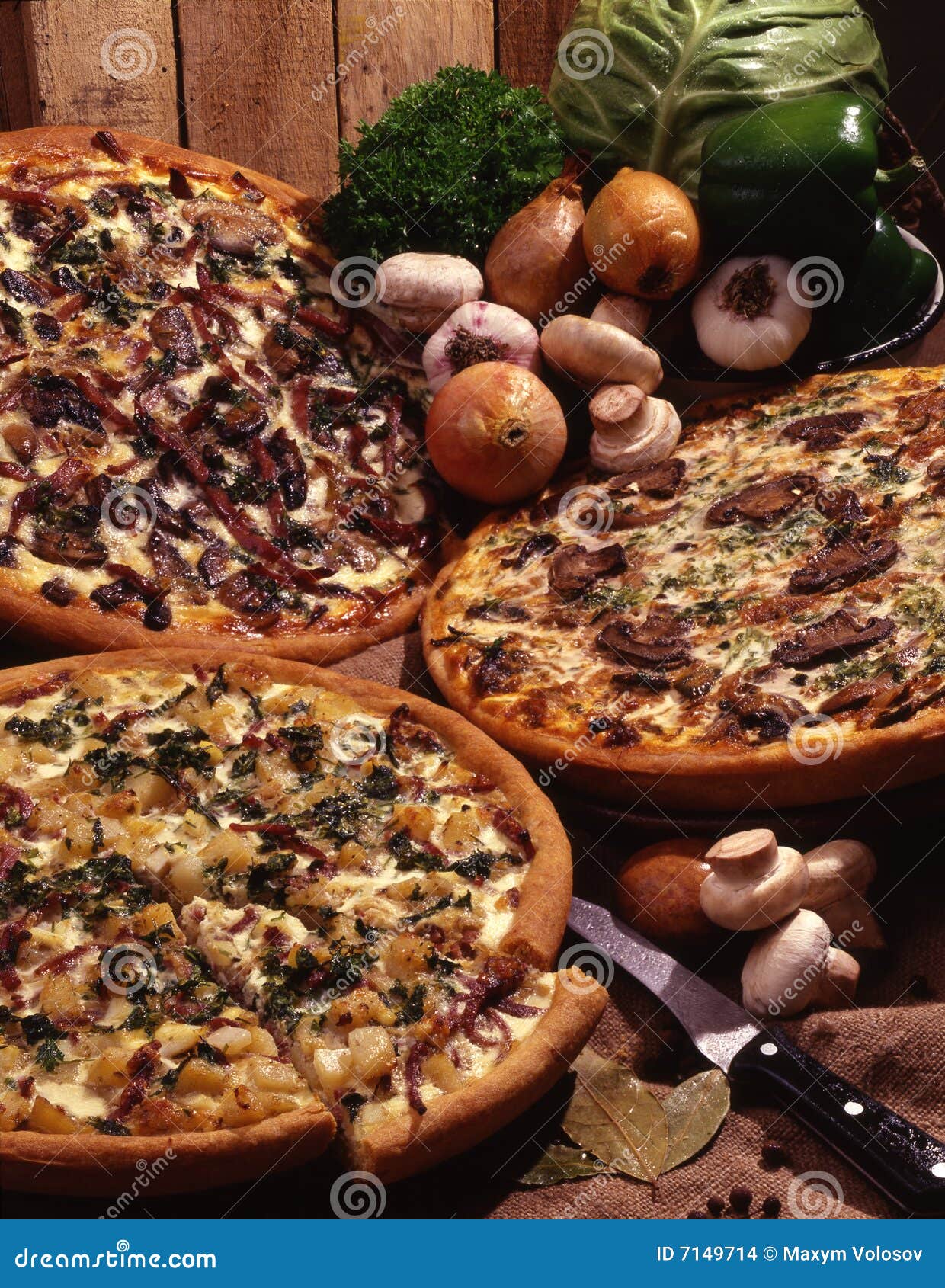 Pizza! stock photo. Image of meat, junk, bacon, juicy - 7149714