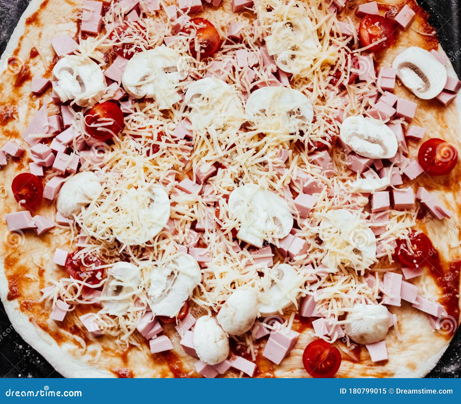 Pizza Art. the Process of Making Pizza.homemade Pizza Step by Step ...