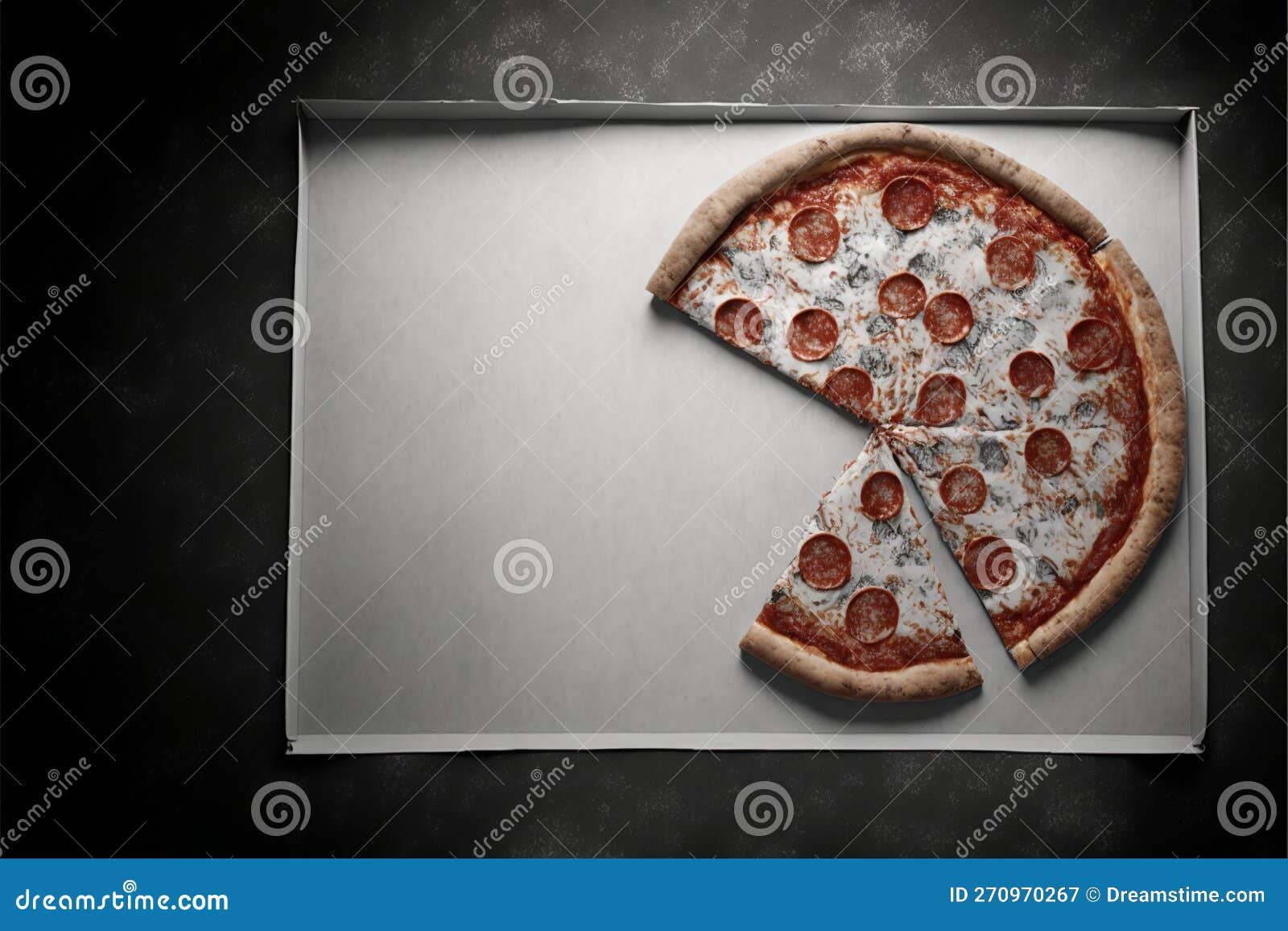Pizza Background with Empty Copy Space, Generative AI Stock ...