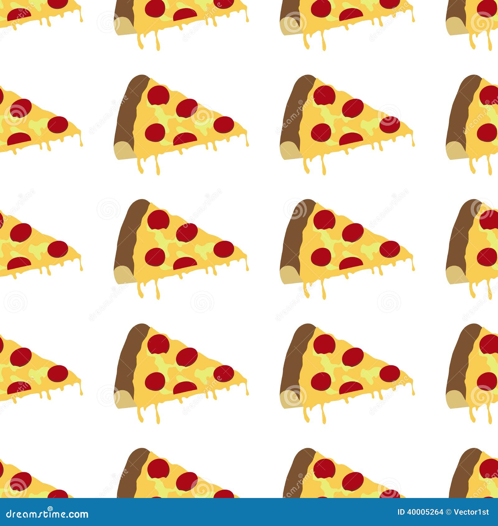 Pizza Background Pattern Seamless Stock Vector - Illustration of ...