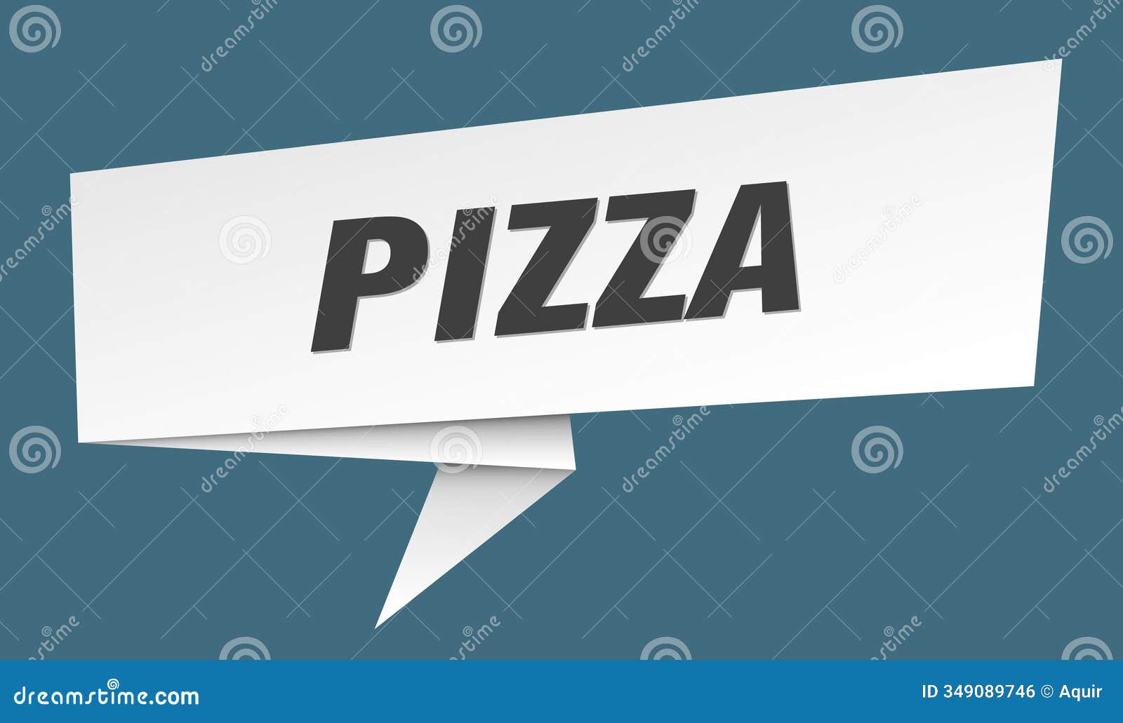 Pizza Banner. Pizza Speech Bubble, Label, Sticker, Sign Template Stock ...